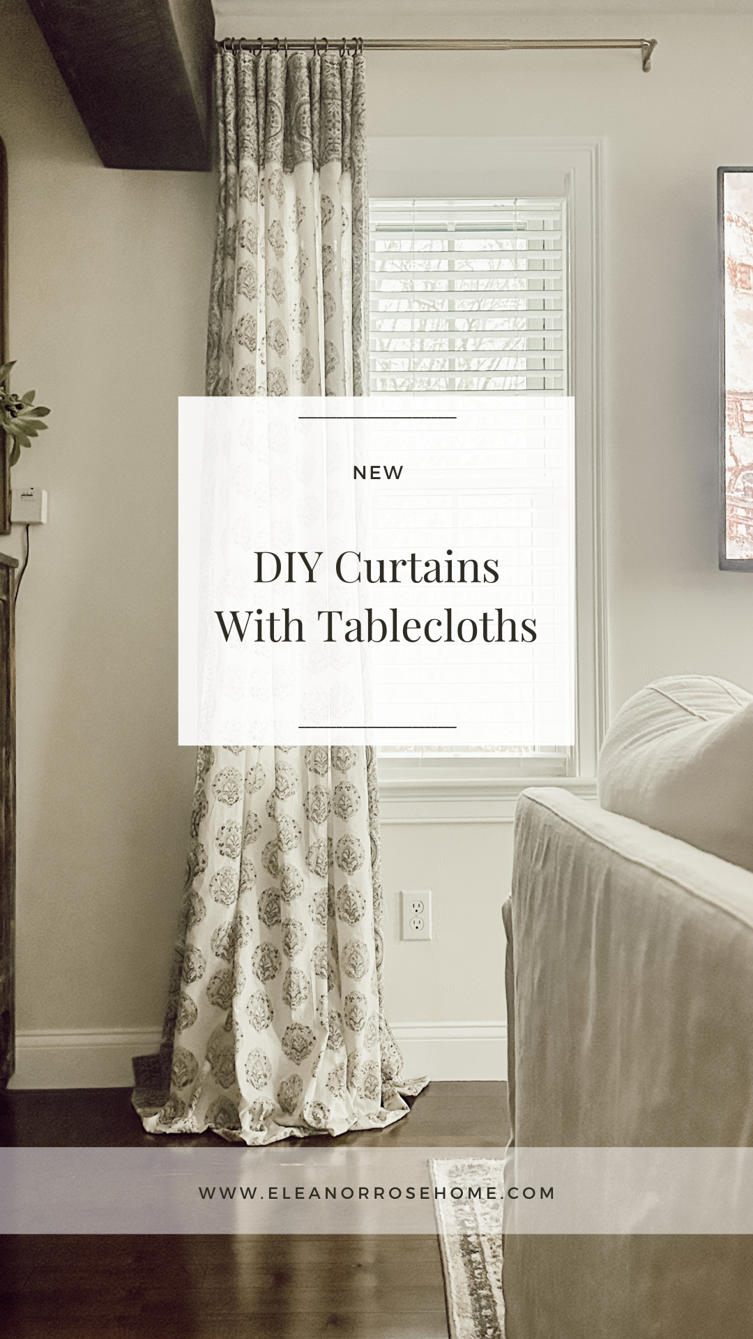 DIY Curtains With Tablecloths