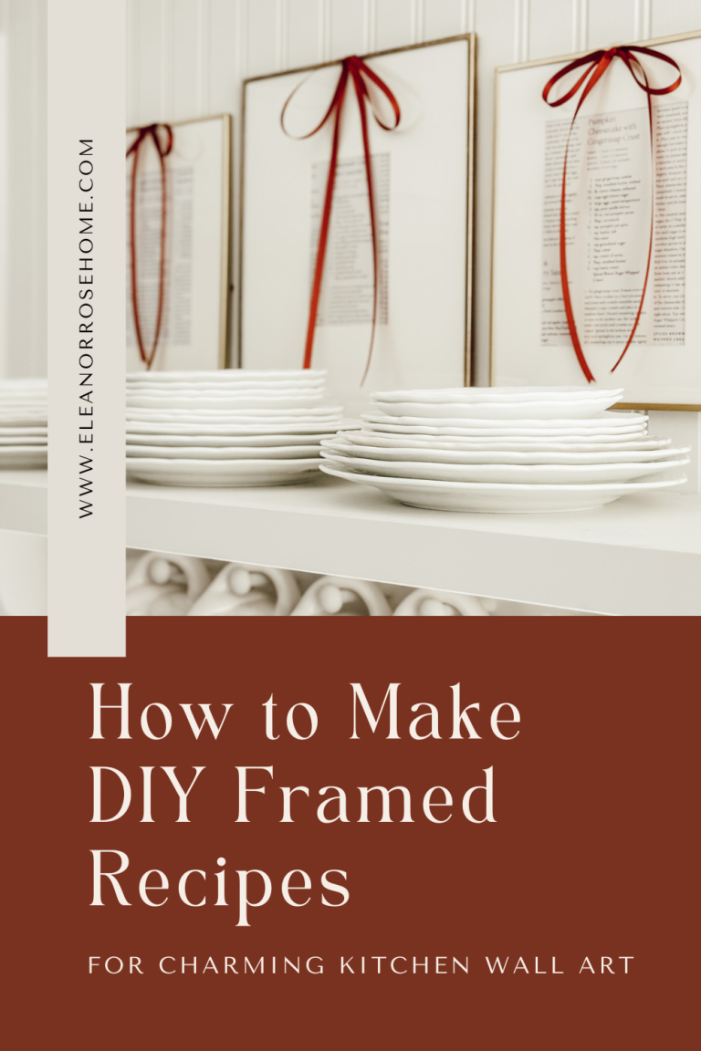 DIY Framed Recipes to Create Charming Kitchen Wall Art