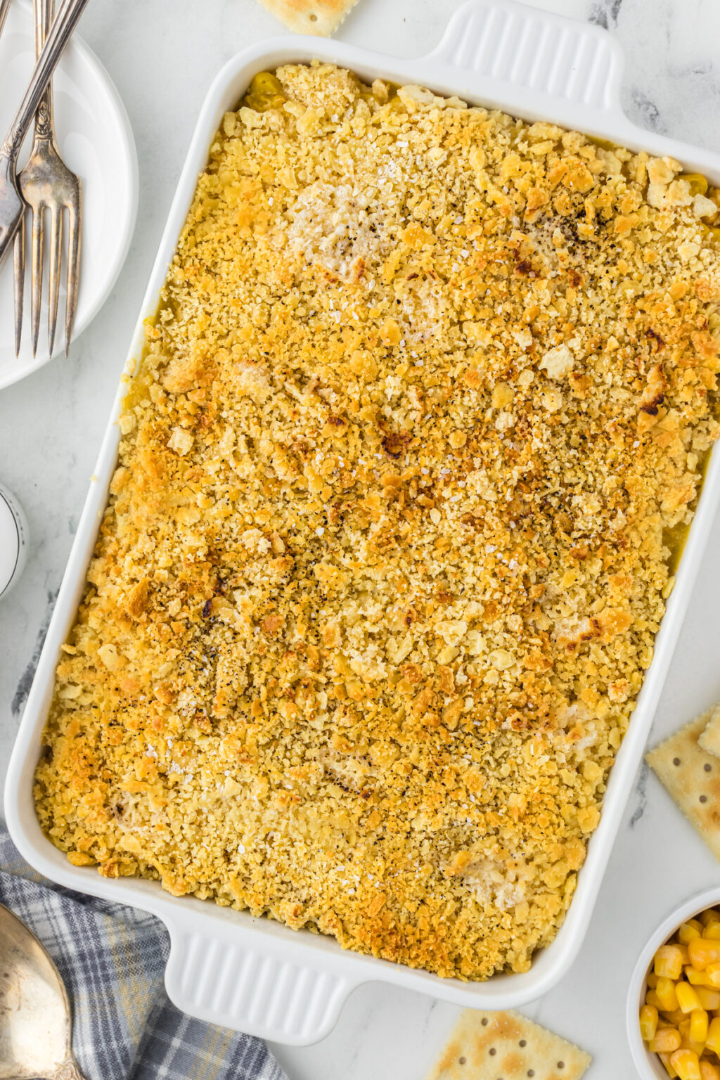 Saltine Cracker Creamed Corn Casserole: Family Favorite Recipe