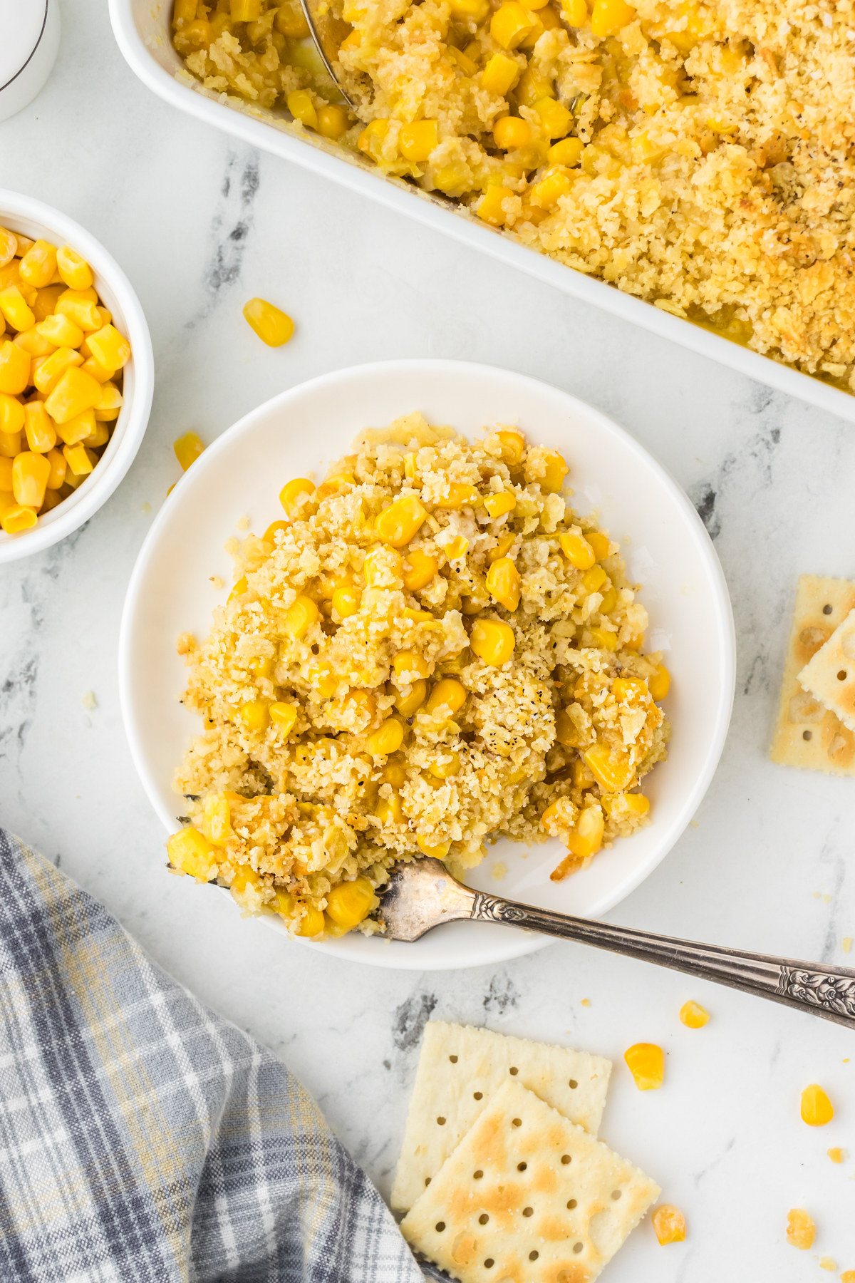 Saltine Cracker Creamed Corn Casserole: Family Favorite Recipe